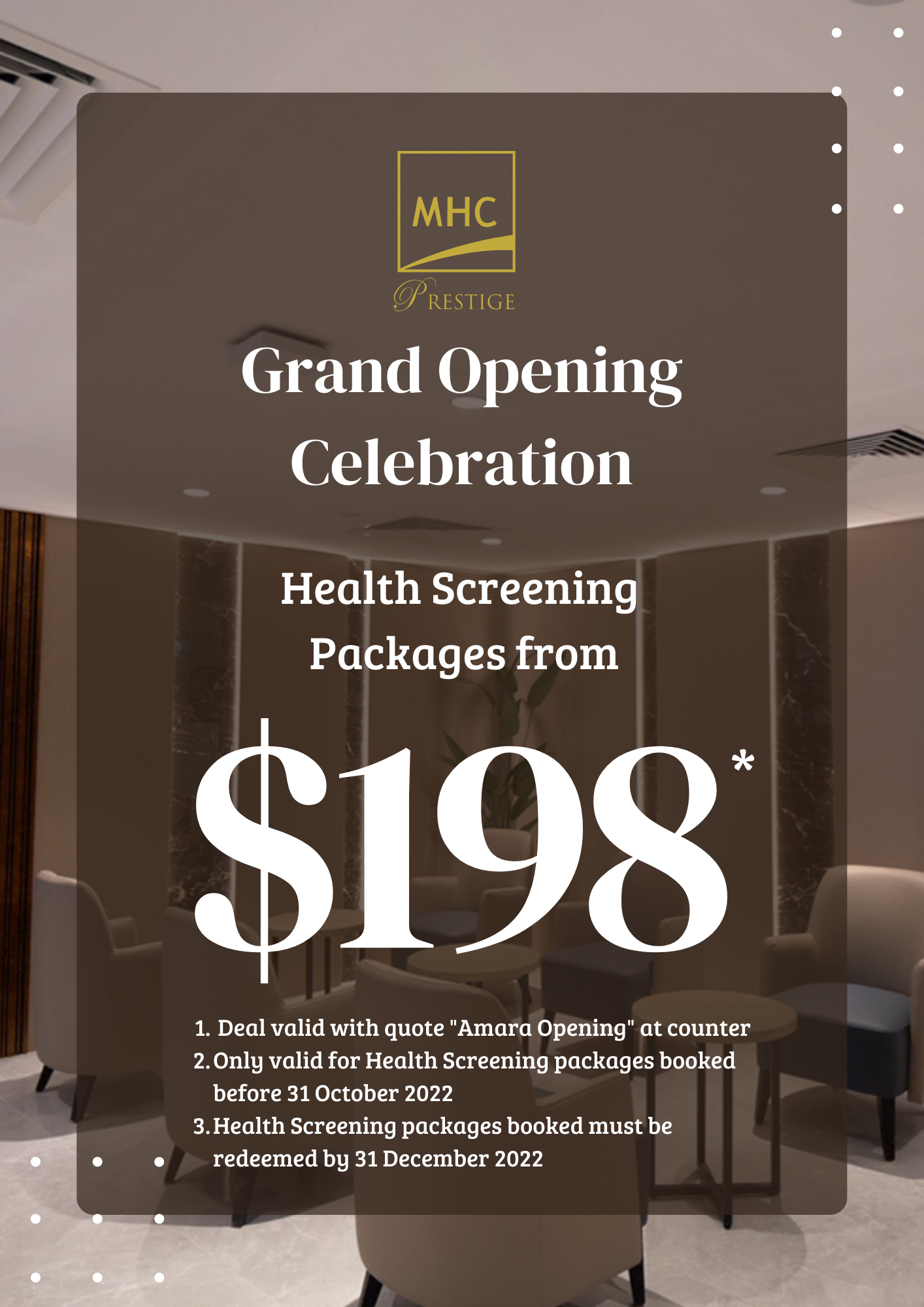 MHC Amara Grand Opening Packages - MHC Asia Group
